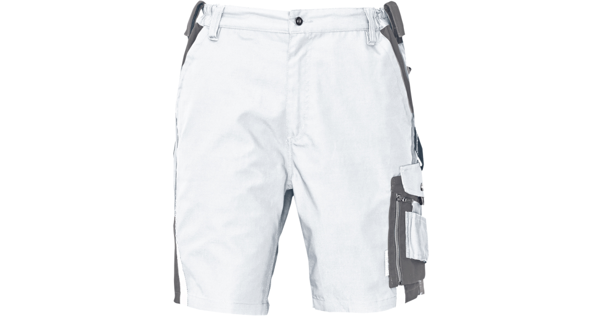 ALLYN WHITE GREY MEN’S WORK SHORTS WITH CORDURA AND REFLECTIVE DETAILS ...