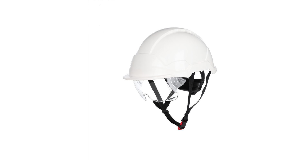 COVERGUARD PHOENIX PRO ABS Safety Helmet with Integrated Glasses ...